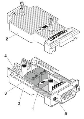 Cina 2744377 SUBCON-PLUS-PROFIB/AX Phoenix Contact D-SUB Bus Connector per la trasmissione dei dati in vendita