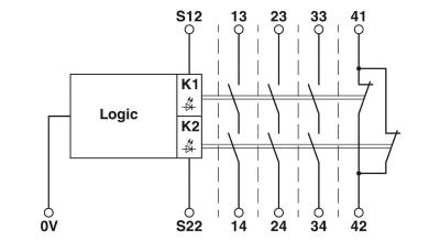 Cina PSR-SCP-24DC/URML4/3X1/1X2/B Modulo di estensione del contatto Phoenix con teoria del relè di tensione in vendita