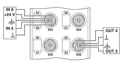 Cina 2701509 AXL E PN DI8 DO8 M12 6P Phoenix Contact Digital Module Versatile and Flexible in vendita