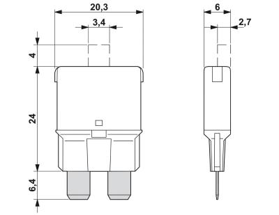 中国 DC 40V 熱磁器用回路断片器具 32V 定電圧でフェニックス・コンタクト 販売のため