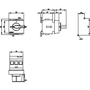 Cina PLC 3LD2230-0TK13 Dispositivi di base per la disconnessione degli interruttori per la distribuzione di energia industriale in vendita