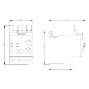 Cina 3RU6116-0EB0 Siemens Overload Relay 11 16 A Dimensione S00 Classe 10 per la protezione del motore in vendita