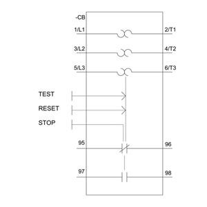 Cina Siemens 3RU6126-4CB0 Relai di sovraccarico 34...40 A Dimensione S0 Classe 10 con protezione motore in vendita