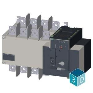 China Siemens 3KC8448-0FA22-0GA3 3KC 4 polos RTSE/ATSE 800-1000A Equipamento de comutação de transferência à venda