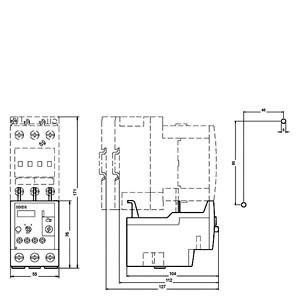 Cina Siemens 3RU5136-4BB0 Overload Relay 40...50 A Size S2 Class 10 for Motor Protection in vendita