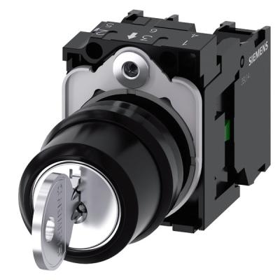 China 3SU1100-4BL11-1NA0 RONIS Plastic 3 Positions SIRIUS ACT Complete Unit Key Switch Te koop