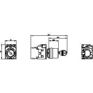 China Ontwerp 3SU1100-4BF11-1BA0 RONIS Plastic 2 Posities Onderhouden SIRIUS ACT Complete Unit Kew Switch Te koop