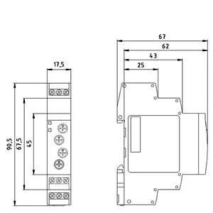 China Timing Relay with ON-Delay and Protect Feature 7PV1512-1AP30 1 Change-Over Relay for sale