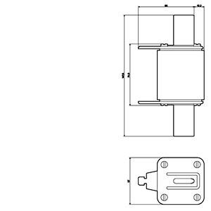 Cina 3NA3360 LV HRC Fuse Link GL/GG con manopole di presa e indicatore anteriore Dimensione 3 AC 500V/DC 440V in vendita