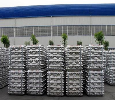 China Silvery White A7 Pure Aluminum Ingot 99.7% Al Good Quality for sale