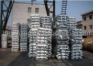 China High Grade A00 99.7% Aluminium A7 Ingots Silvery White Color for sale