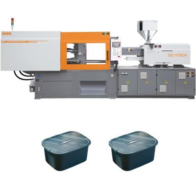 Cina 128T Blue Servo Motor Injection Molding Machine Produzione per scatola di stoccaggio Alta prestazione Alta produzione in vendita