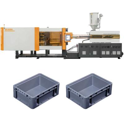 Cina Customized Products Fruit Crate Plastic Injection Molding Machine 650T CE Certificate in vendita