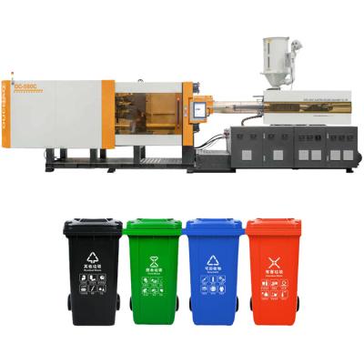 China 580C Servo Energy Saving Injection Moulding Machine Manufacturing Plastic Trash Can for sale