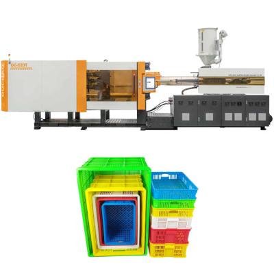 Cina 520 tonnellate Clamping Force Plastic Crate Injection Molding Machine Per Cesto di Frutta in vendita
