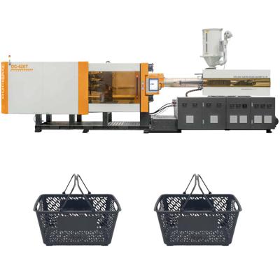 China OUCO 420T Fast Speed Plastic Crate Making Injection Molding Machine For Shopping Basket for sale