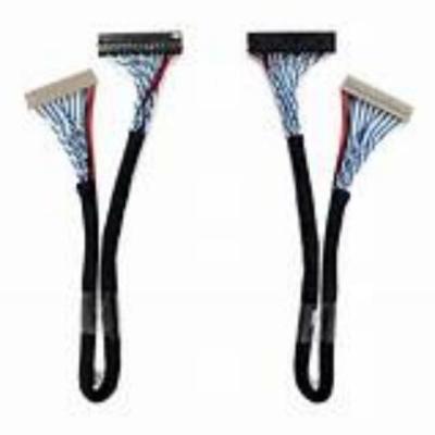 China LVDS Cable Assembly Low-Voltage Display Serial Cable 105C Rated Temperature 30cm for sale