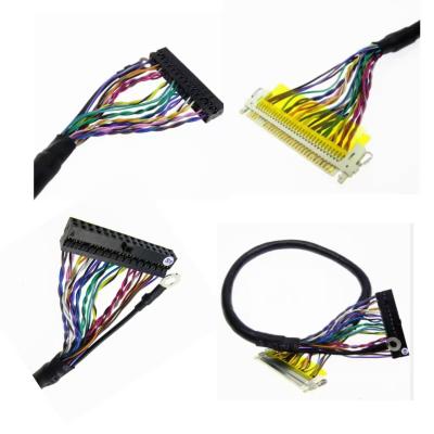 China Lvds Harness 30 Pin Connector Cable Assembly Manufacture with AWG26-28 Wire Gauge UL VW-1 Jacket for sale