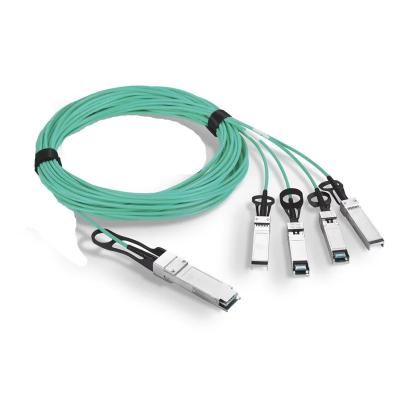 China Cable Assembly QSFP-40G 100G 200G  1m 2m 3m 5m 10m  OM2 OM3 OM4 AOC Active Optical  Custom Cable  QSFP+ QSFP28 QSFP56 QSFP-DD for sale