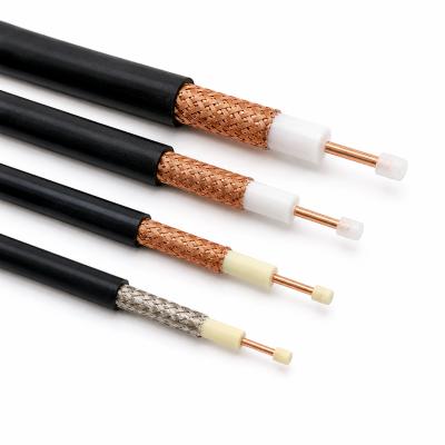 China 30KV 40KV 50KV High Shield PTFE High Voltage RG213 Feeder Cable Custom OEM Wire Harness 1.0-5.0mm Solid Copper Conductor for sale
