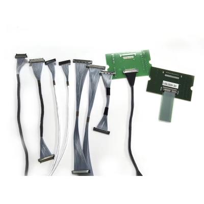 China 0.4mm Pitch 42 AWG Micro Coaxial Wire Harness OEM/ODM with KEL USL20-20S Connector for LVDS EDP Industrial Display Cable for sale