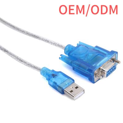 China Customizable Length 0.8m 1m 1.5m USB to RS232 DB9 Cable  Serial COM Port Adapter Custom Cable for Industrial PLC CNC Scanner for sale