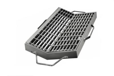 China Road Channel Galvanised Drain Grate Plain Welded Rebar Open Mesh / Grid Plate for sale