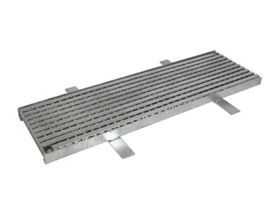 China Galvanized Steel Drain Grate Smooth Flat Surface Trench Drainage Ditch Covers for sale