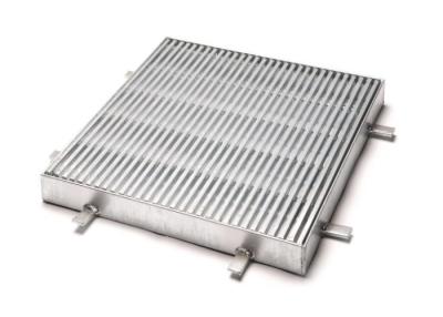 China Anti Corrosion Heel Guard Pit Grates Rectangular Hinged Shape SS Material for sale