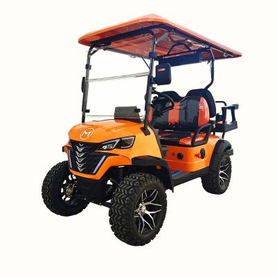 China Batteria al litio elettrica da 6 posti quattro ruote Sightseeing Off Road Golf Car for sale