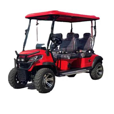 China Custom Electric Golf Buggy 2 4 6 Sedile Metal Steel Aluminum Alloy Hunting Car Club for sale