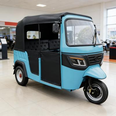 China 200cc Motorized 3-Wheel Cargo Motorcycle Sidecar 4 Passengers Gasoline Powered Open Body for sale