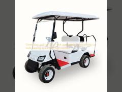 Green pass golf cart, four-seat open electric sightseeing car, wide viewing space and high comfort