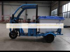 A 500L plastic trash truck that can be equipped with a lithium battery and new energy