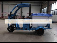 A 500L plastic trash truck that can be equipped with a lithium battery and new energy