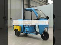 Three-wheel cleaning vehicle, small cleaning and transport vehicle, 500L for community use