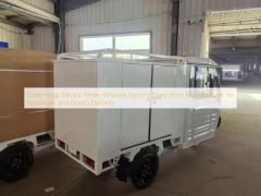 Open-Body Electric Three-Wheeler Factory Direct from Manufacturer for Passenger and Goods Delivery