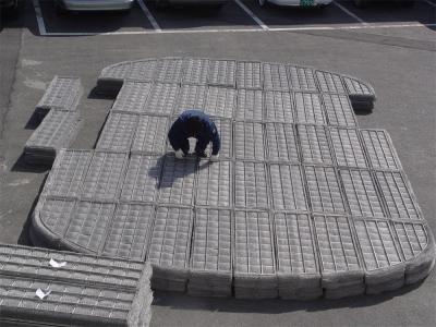 China esteira de aço inoxidável do desembaçador do duplex de Mesh Demister Pad 2205 do fio de 150mm 6000mm à venda