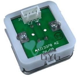 中国 ステンレス鋼のエレベーターのドア開いたボタンの正方形36.5mm DC12V/24V白熱2つのラップの 販売のため