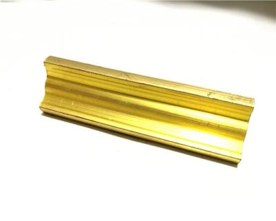 Cina L'estrusione d'ottone di lunghezza dorata 8feet profila la certificazione dello SGS in vendita