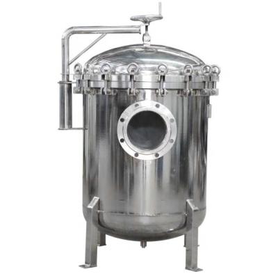 China VITON Seal High Filtration roestvrij staal flense verbinding dubbel zak filter behuizing Te koop