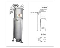 China Industrial Liquid Single/Multiple Bag Filter for High Flow Rate Solid Particle Removal for sale