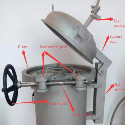 Cina Home Quick Open Multi Bag Filter Vessel Peso KG 62 Disegno a risparmio di spazio in vendita