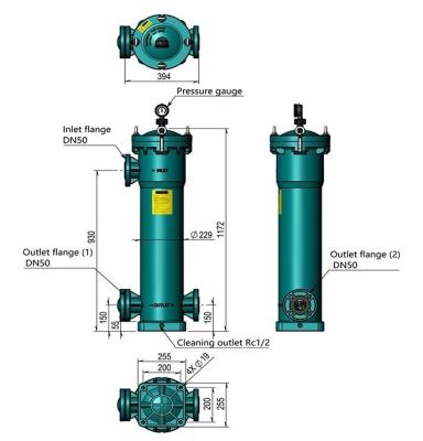 Cina 60 kg Tecnologia di sigillo anti-fuga Bagno di polipropilene alloggiamento filtro per lavori di costruzione in vendita