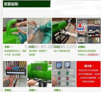 Cina RH-500 Macchina per disidratazione dei rifiuti animali in acciaio inossidabile e acciaio al carbonio per bovini, suini e letame in vendita
