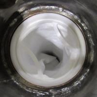 China 2 Size Energy Mining Polyester Felt Liquid Filter Bags 0.5 Micron Polypropylene Ring for sale