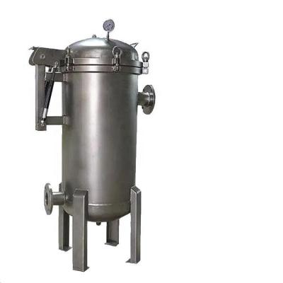 中国 62KG 重量 調整可能な入口/出口接続付きのモジュール式SSバッグフィルターハウジング 販売のため