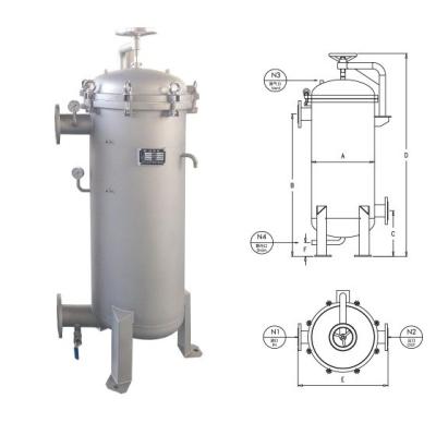 Cina 1.0Mpa Pressione Acciaio inossidabile 304/306L Multi Bag Filter Housing per acqua/olio/industria alimentare in vendita