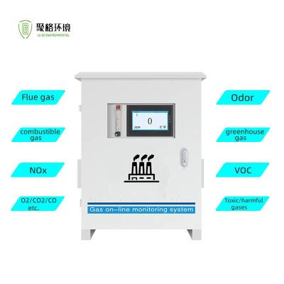 China Online Gas Monitoring System Gas Alarm Detector Gas Sensor LEL O2 Flue Gas VOC CO2 SO2 NO2 NH3 H2S Pump Suction Gas Analyzer for sale