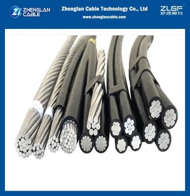 China 0.6 / 1KV Overhead Insulated Cable Phase Conductor AAC / XLPE / PE ASTM ABC for sale